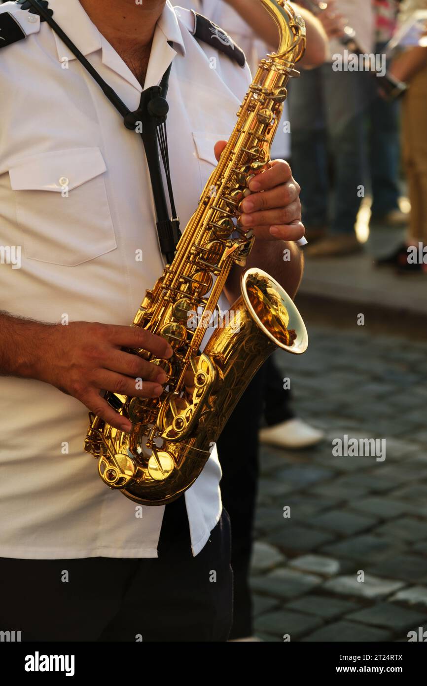 Brass instrument gleams under hi-res stock photography and images - Alamy