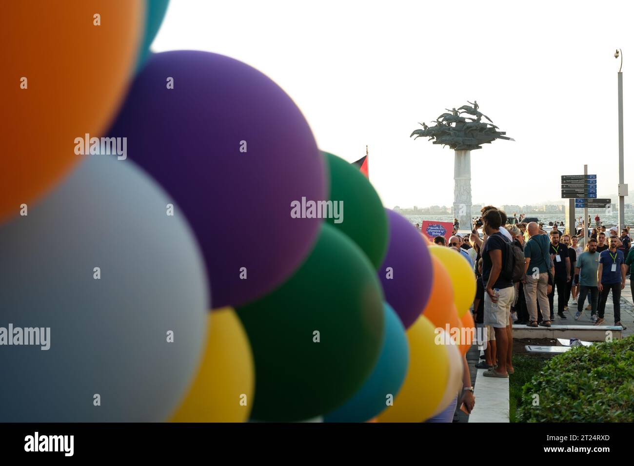 Izmir, Turkey - September 1, 2023: During the opening cortege march of ...