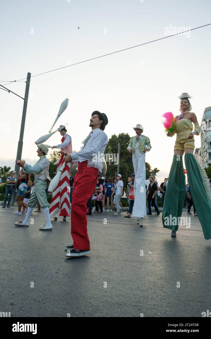 Izmir, Turkey - September 1, 2023: During the Izmir International Fair ...