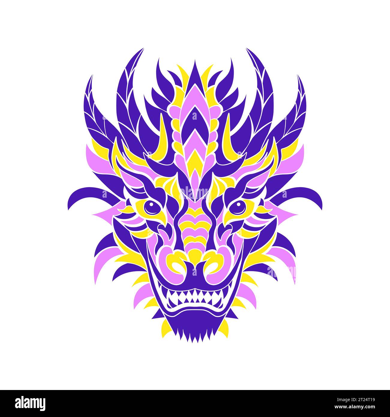 Pink chinese dragon Stock Vector Images - Alamy