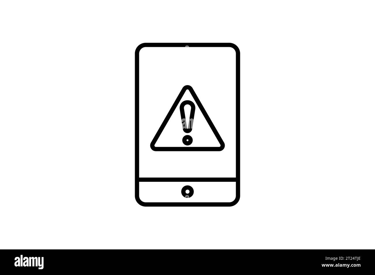 Phone warning sign Black and White Stock Photos & Images - Alamy