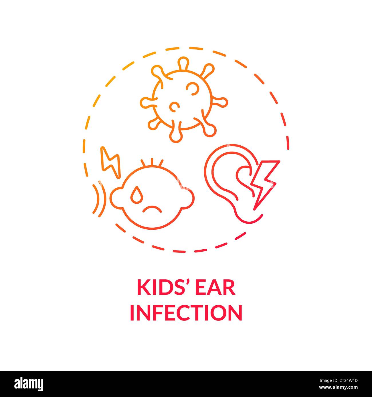 Ear pain for kids Stock Vector Images - Alamy