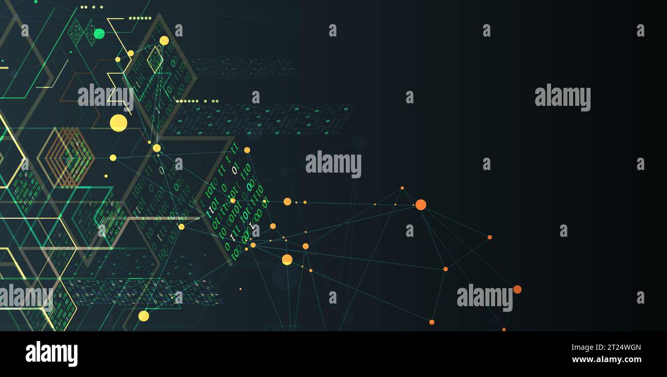 Isometric big data processing concept, cloud database. Abstract ...