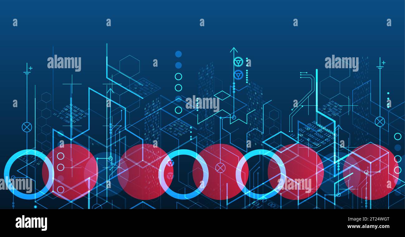 Isometric big data flow processing concept, cloud database. Abstract ...