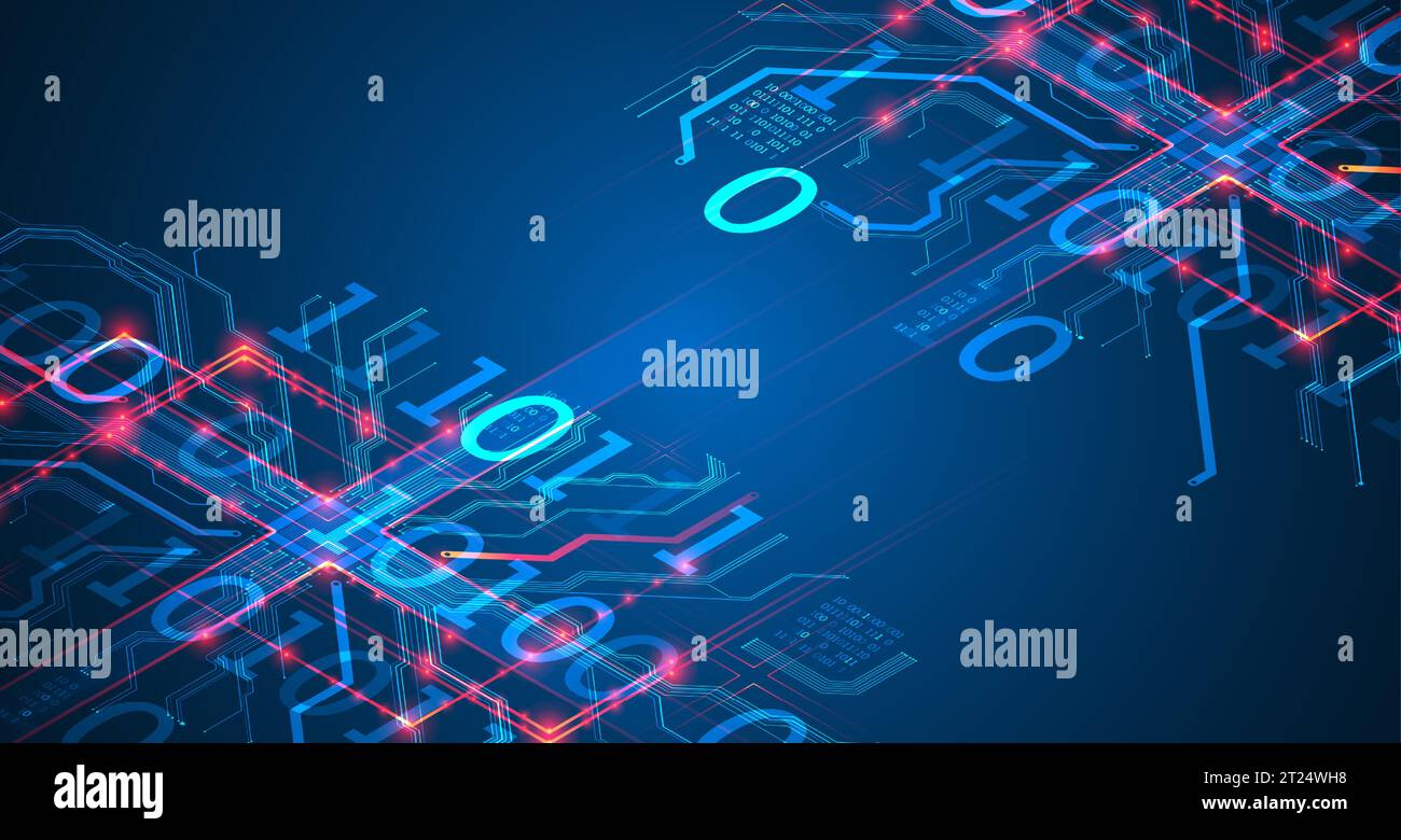 CPU concept. Circuit board. Vector Technology background Stock Vector ...