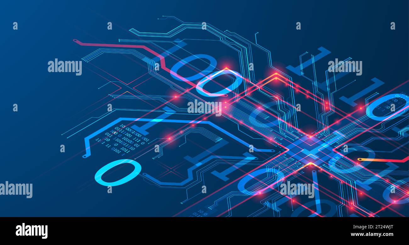 CPU concept. Circuit board. Vector Technology background Stock Vector ...