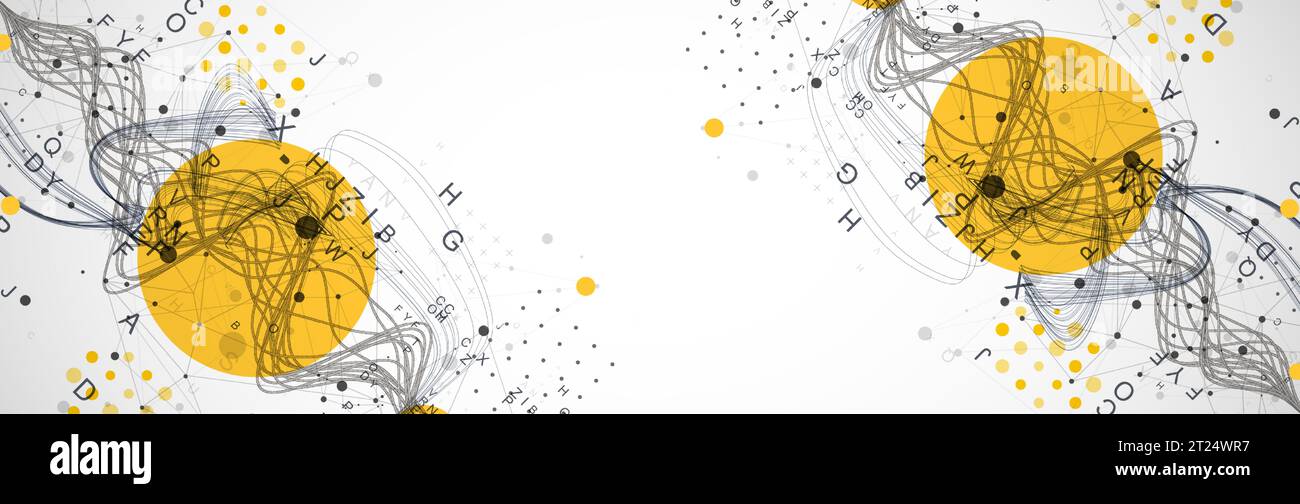 Vector abstract background with a wireframe dynamic pipes, line and ...