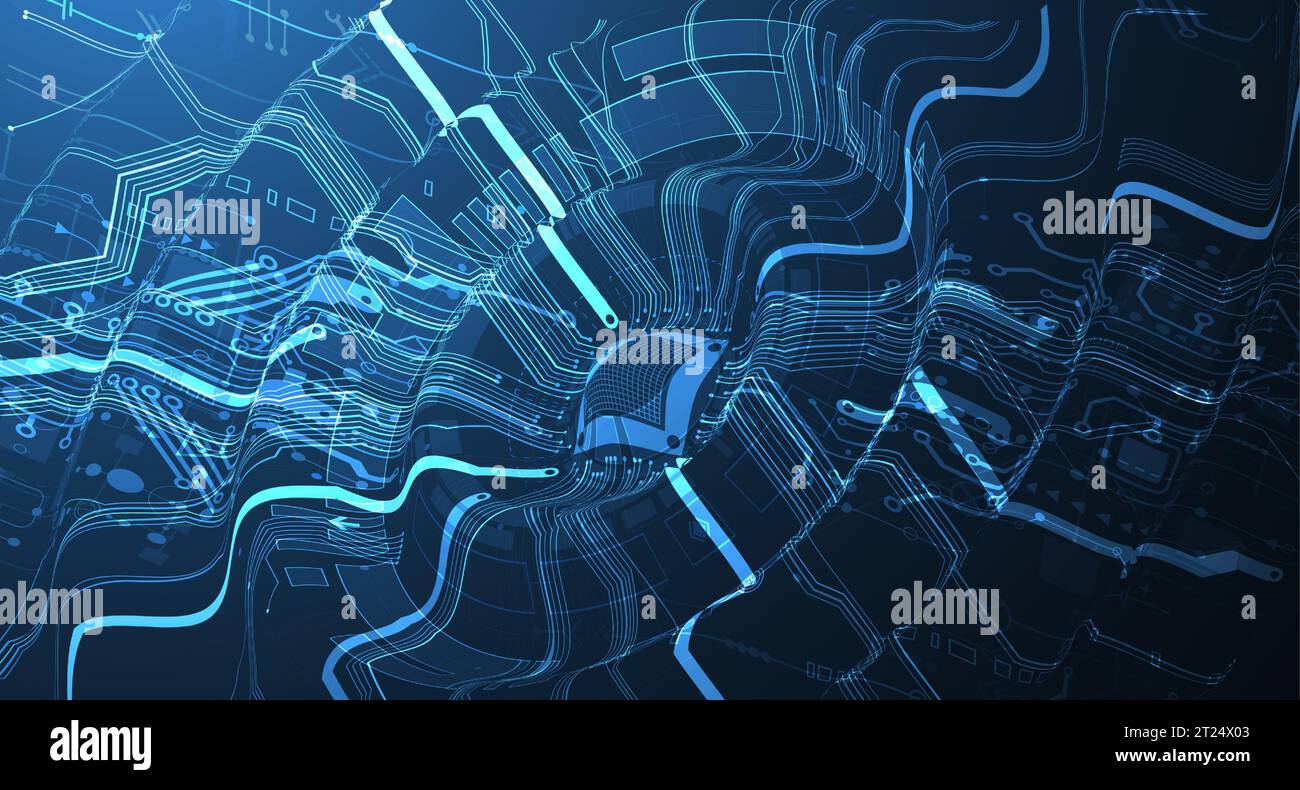 Abstract background on technological and scientific topics. CPU concept ...