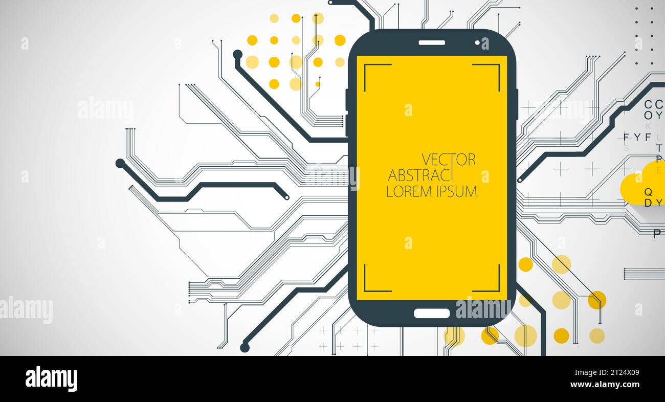 Mobile phone background. Вig data flow processing concept, cloud ...