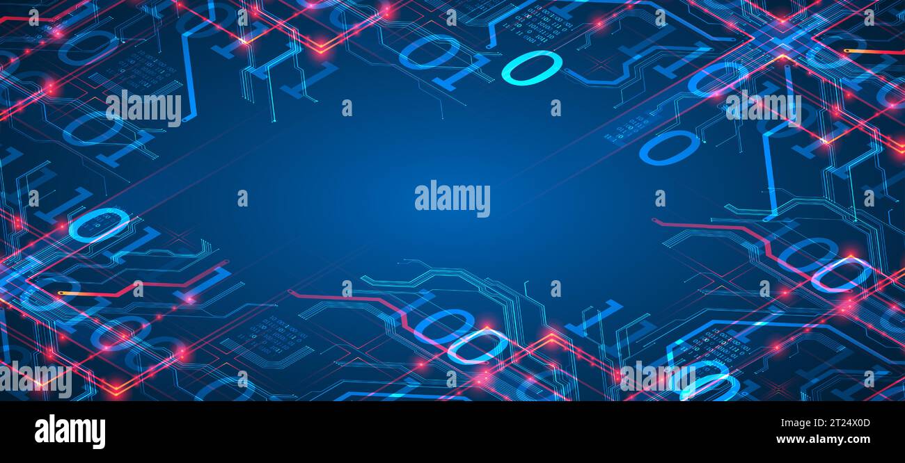 CPU concept. Circuit board. Vector Technology background Stock Vector ...