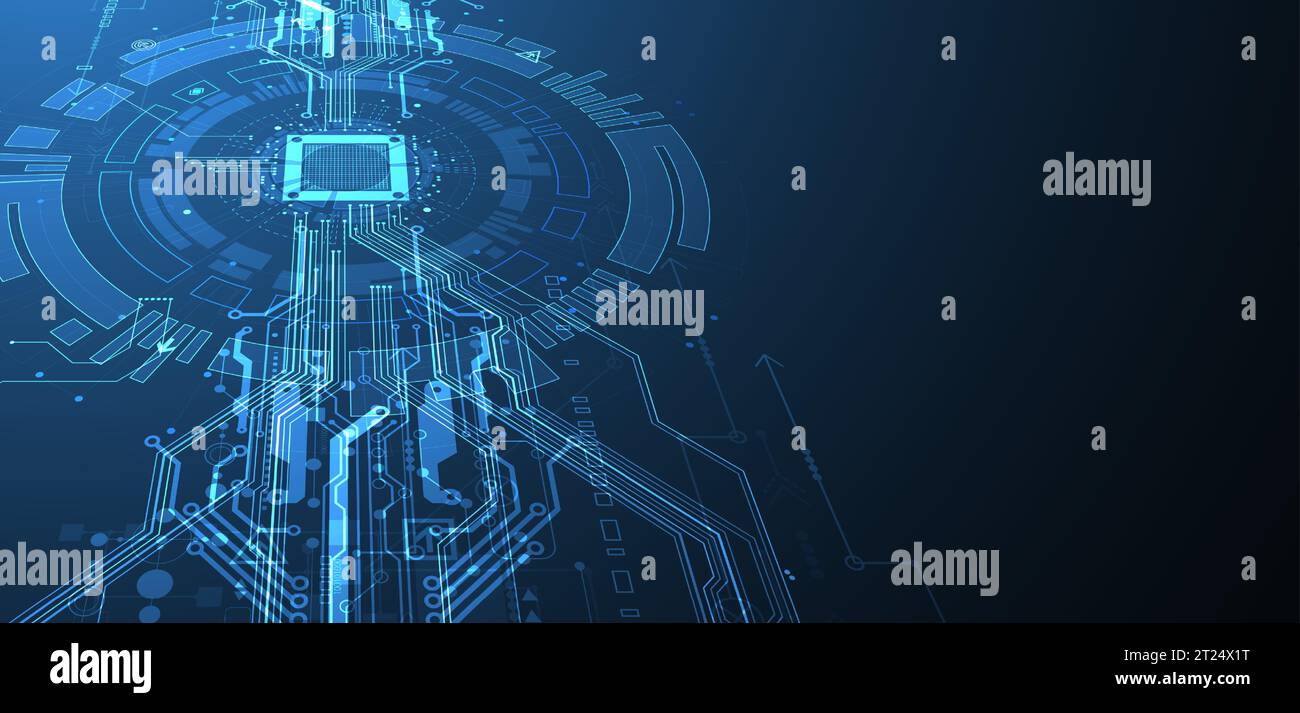 Abstract background on technological and scientific topics. CPU concept ...