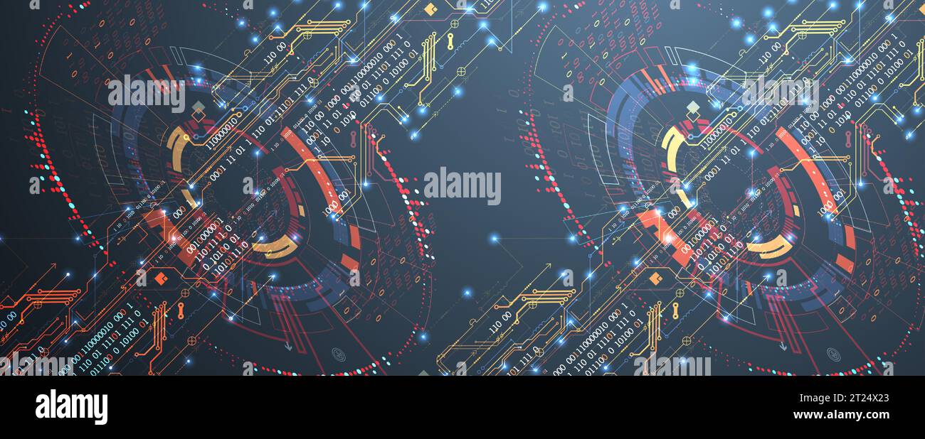 Abstract background on technological and scientific topics. Various ...