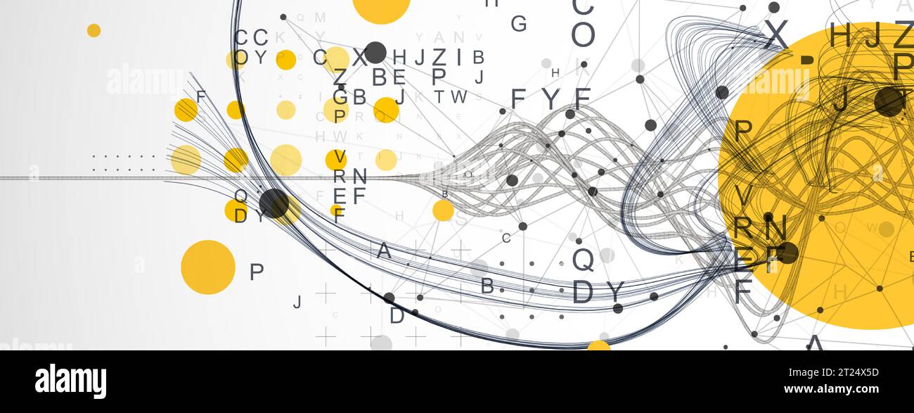 Vector abstract background with a wireframe dynamic pipes, line and ...