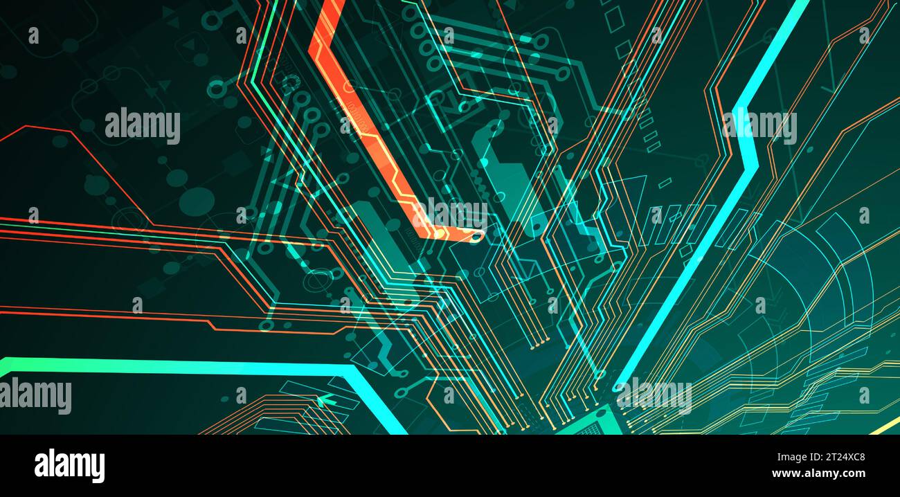 Abstract background on technological and scientific topics. CPU concept ...