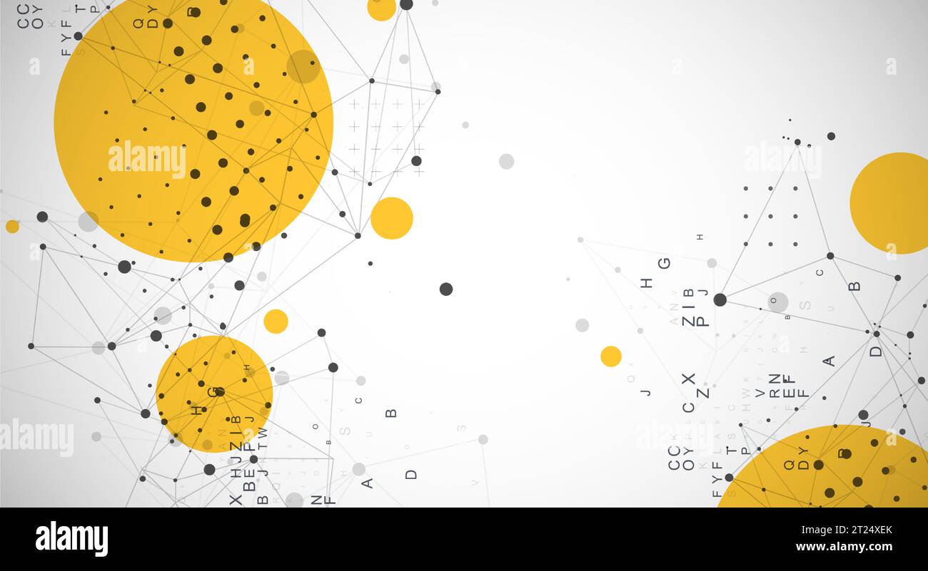 Template for science and technology presentation. Plexus style ...