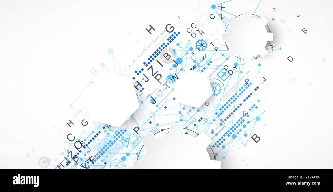 Abstract technology concept. Circuit board, color background. Vector ...