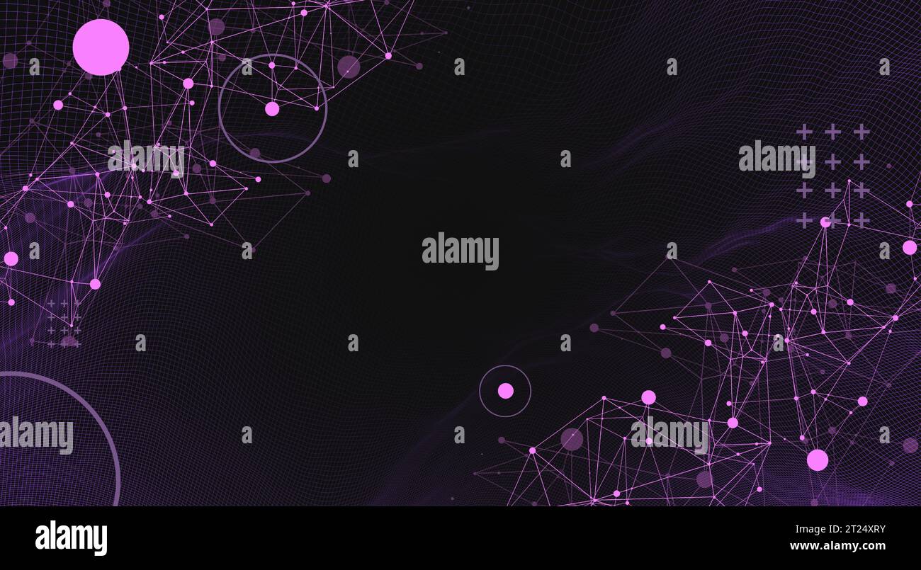 Template for science and technology presentation. Plexus style ...