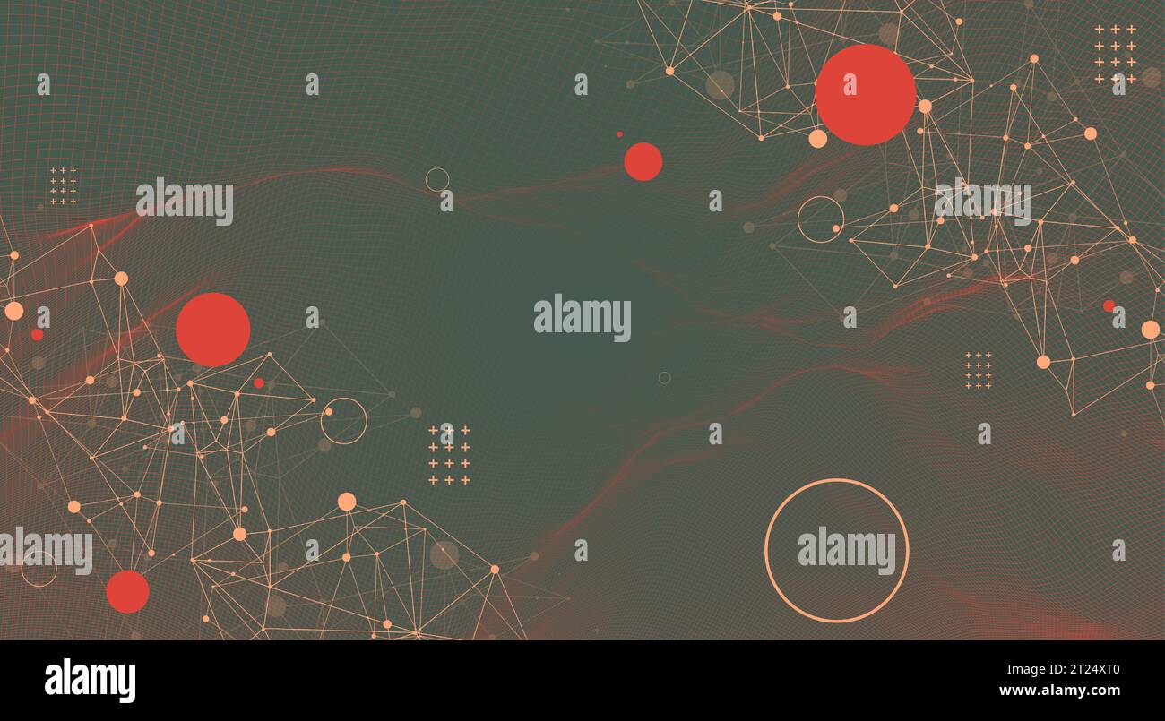 Template for science and technology presentation. Plexus style ...