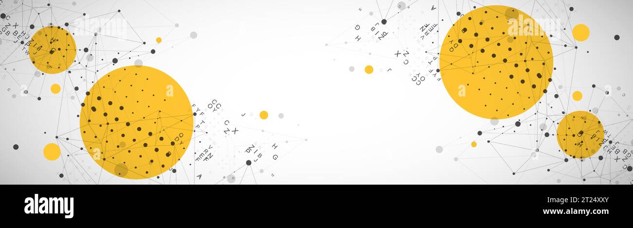 Template for science and technology presentation. Plexus style ...