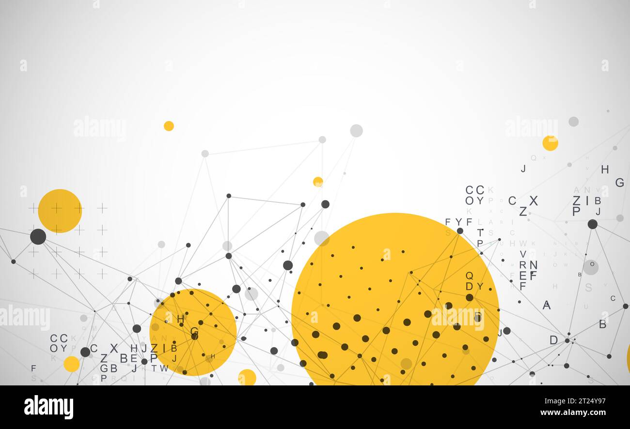 Template for science and technology presentation. Plexus style ...