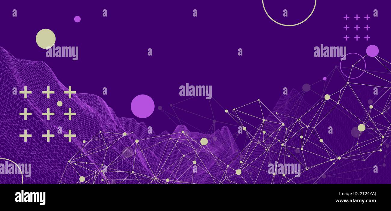 Template for science and technology presentation. Plexus style ...