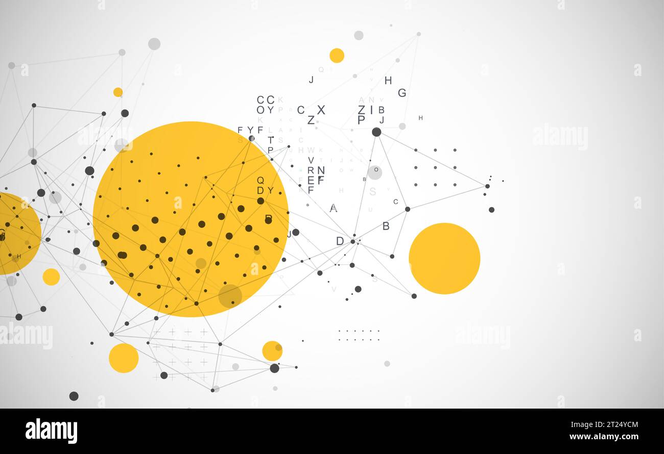 Template for science and technology presentation. Plexus style ...