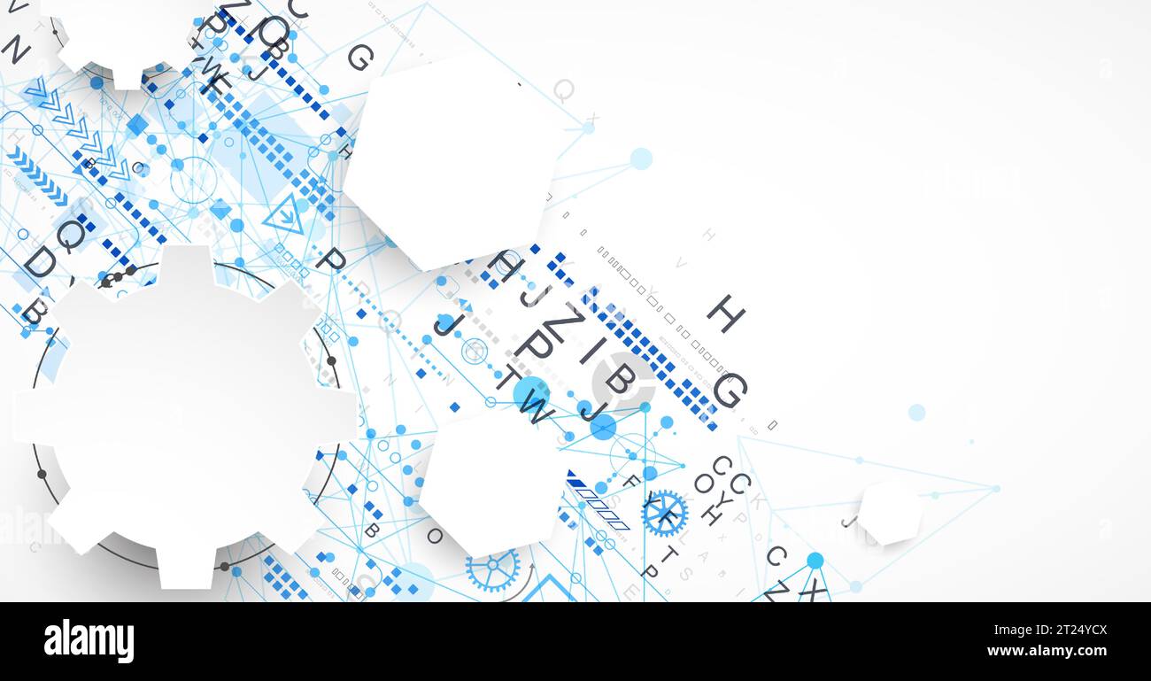 Abstract technology concept. Circuit board, color background. Vector ...