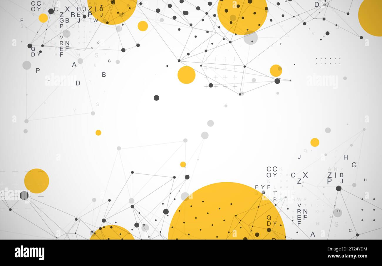 Template for science and technology presentation. Plexus style ...