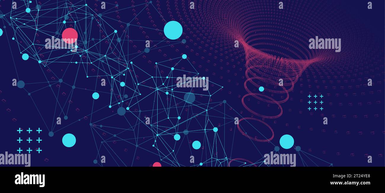 Square pattern. Perspective grid background. Technology(science) style ...