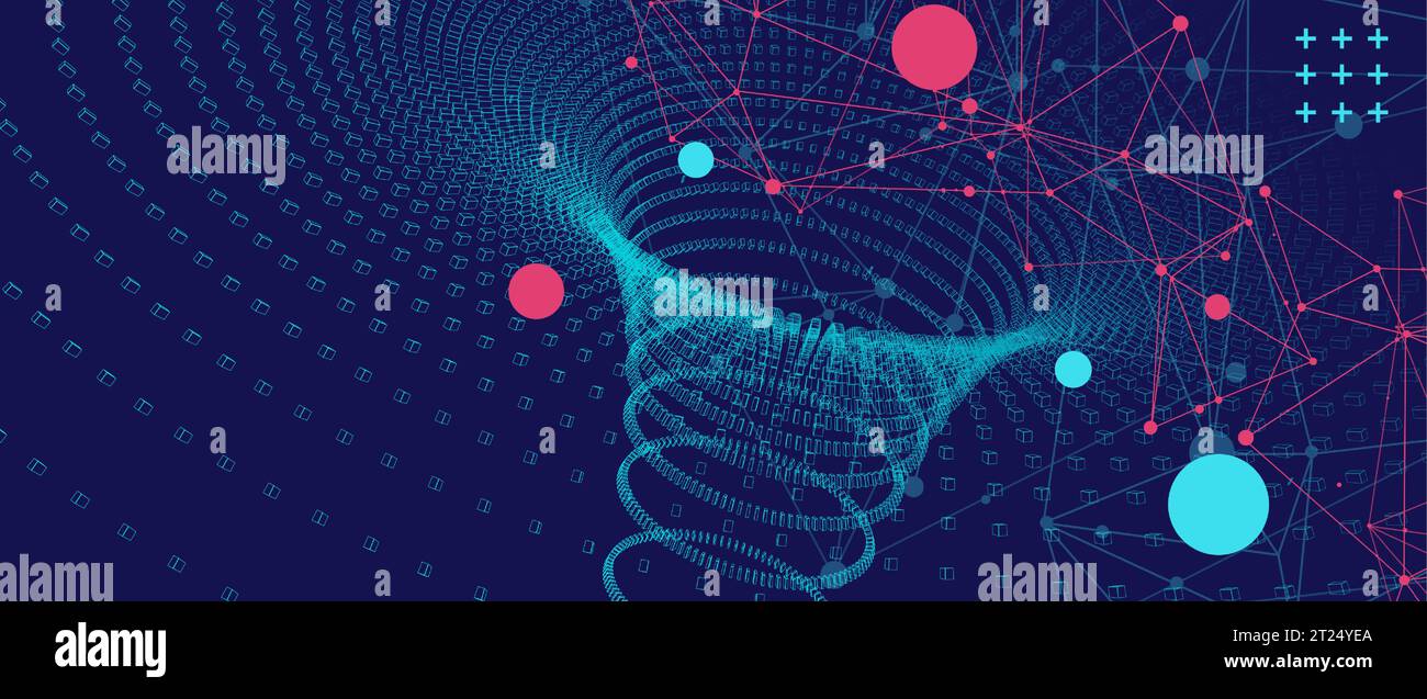 Square pattern. Perspective grid background. Technology(science) style ...