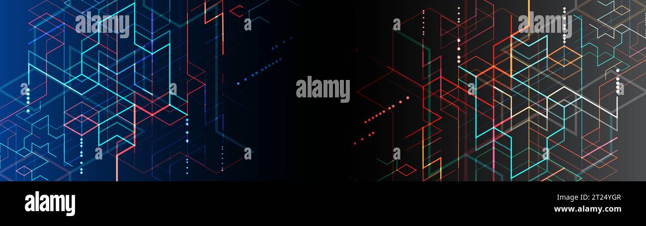 Vector illustration. Digital technology and engineering background ...