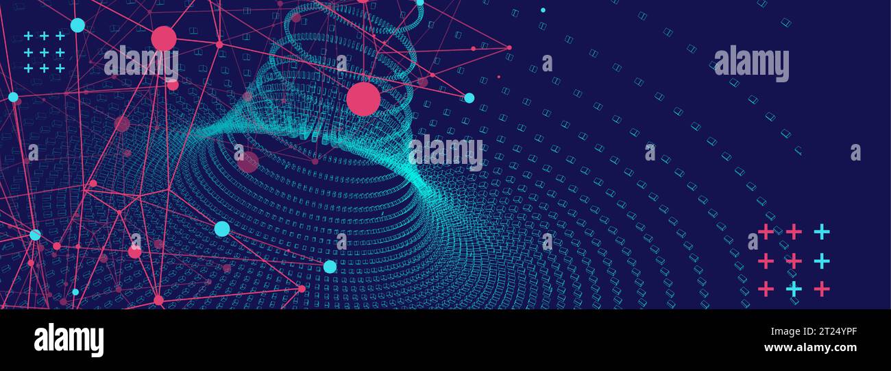 Square pattern. Perspective grid background. Technology(science) style ...