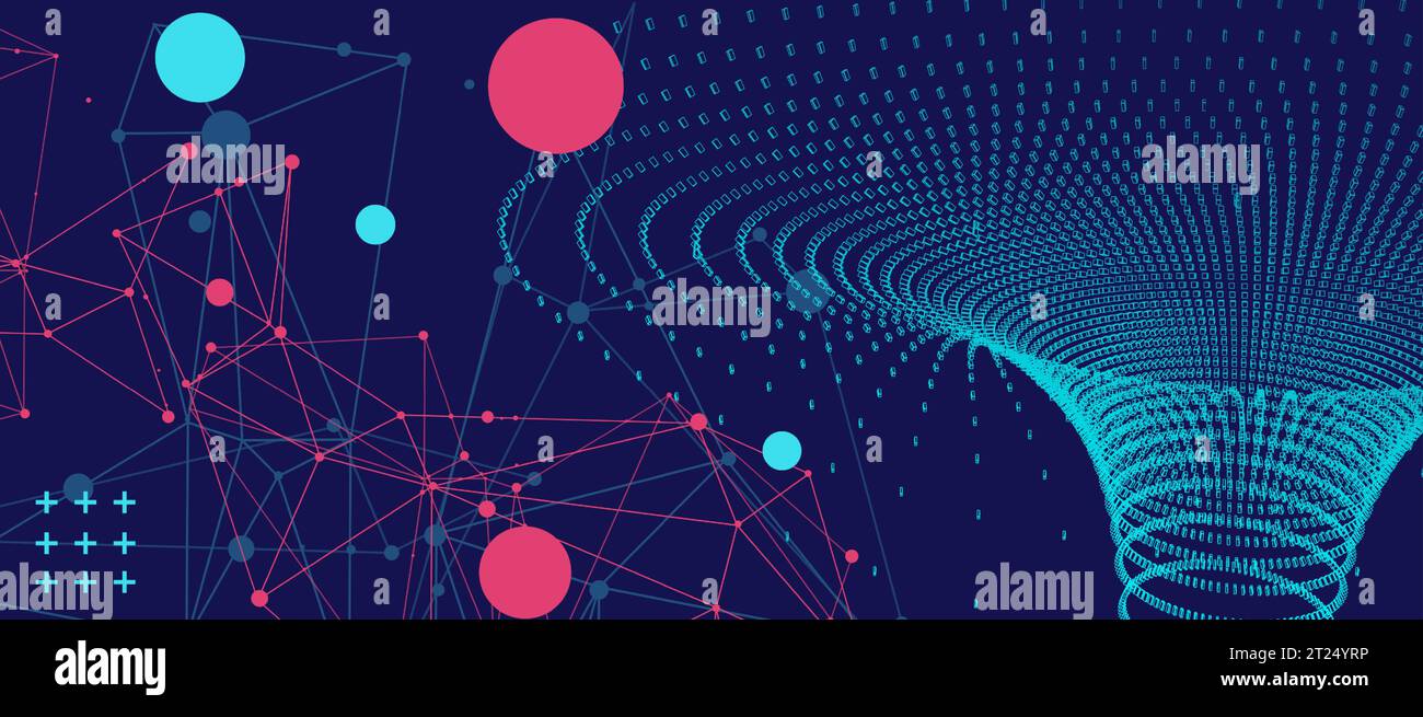 Square pattern. Perspective grid background. Technology(science) style ...