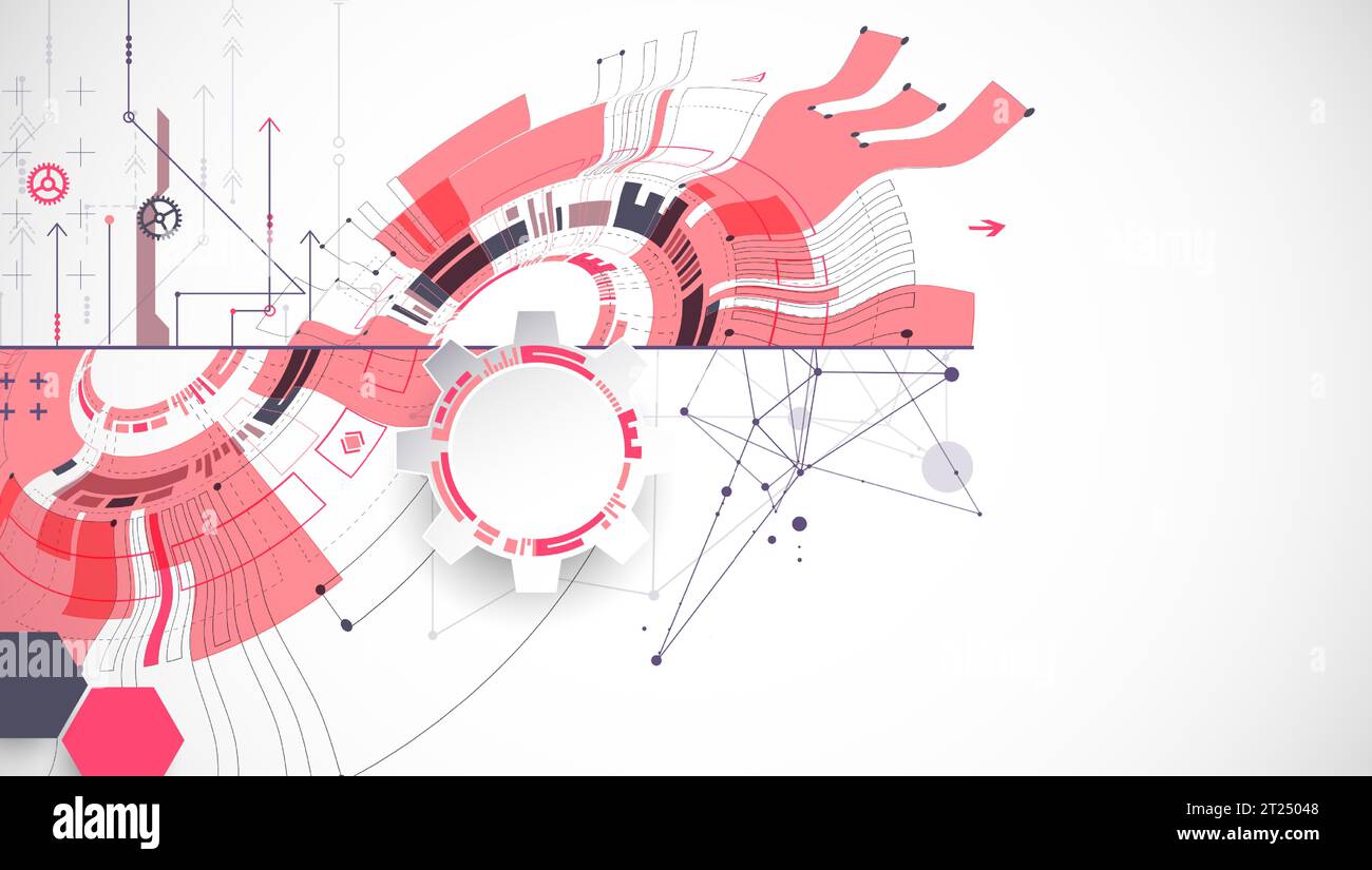 Scientific and technological ART concept. Abstract background with ...