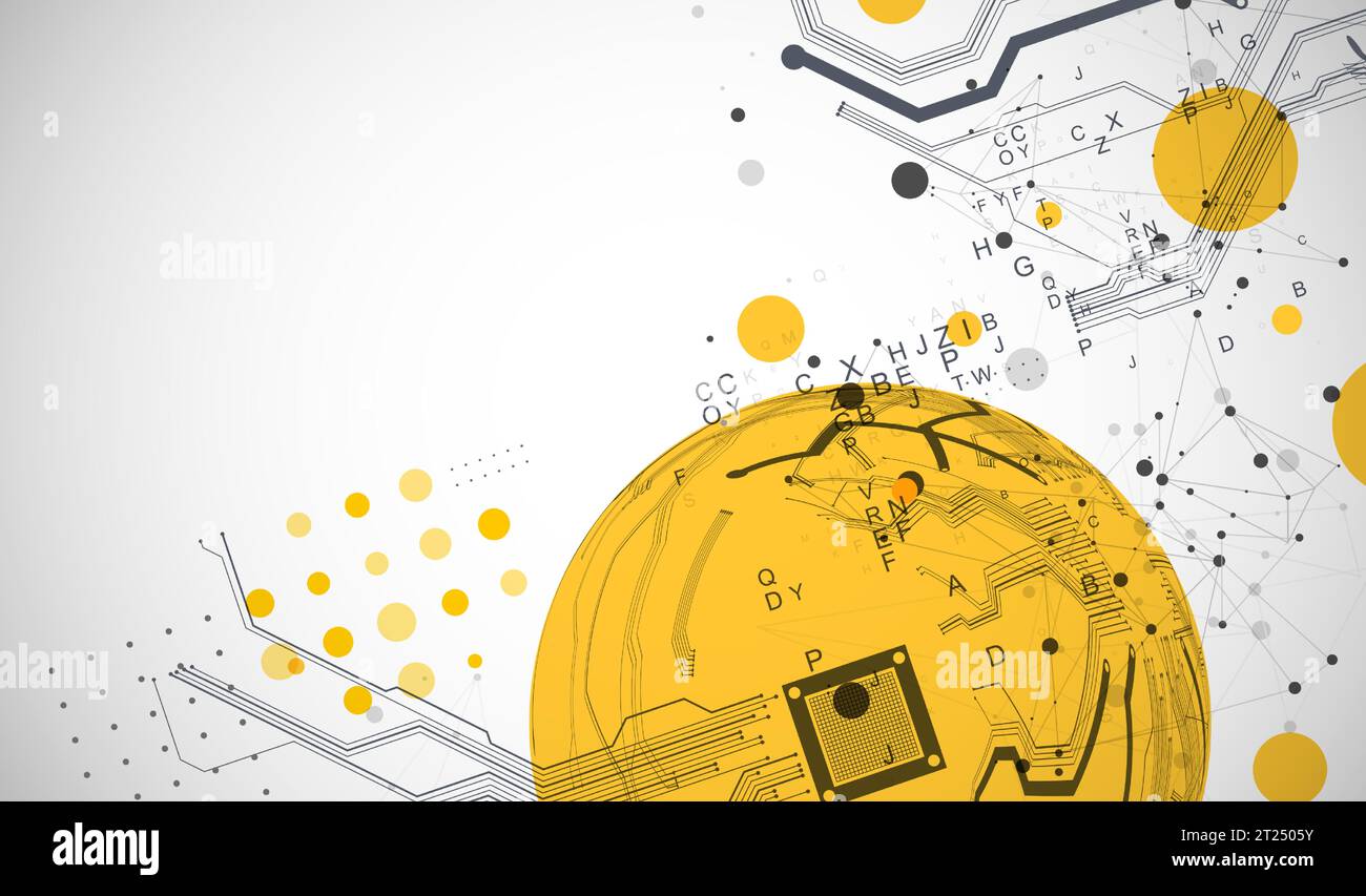 Abstract technology half - sphere background. Global network concept ...