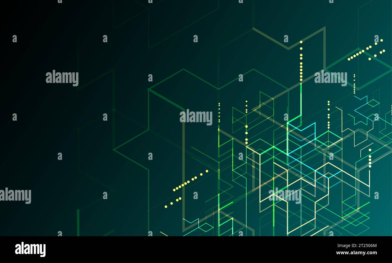 Vector illustration. Digital technology and engineering background ...