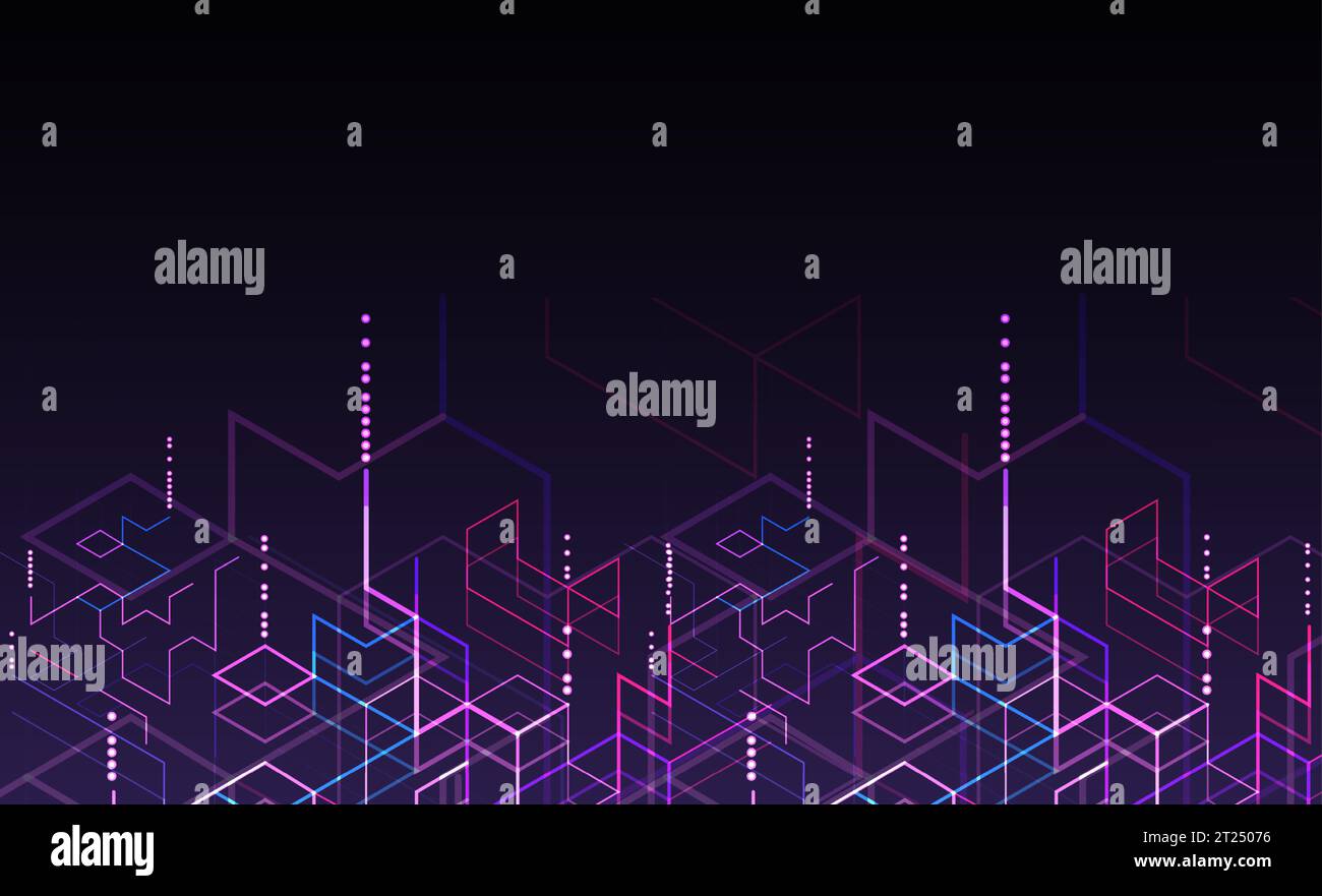 Vector illustration. Digital technology and engineering background ...