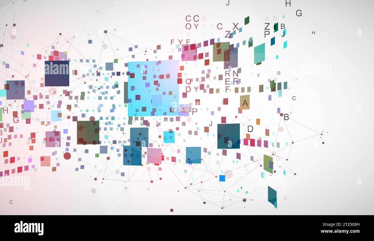 Template for science and technology presentation. Square Plexus style ...