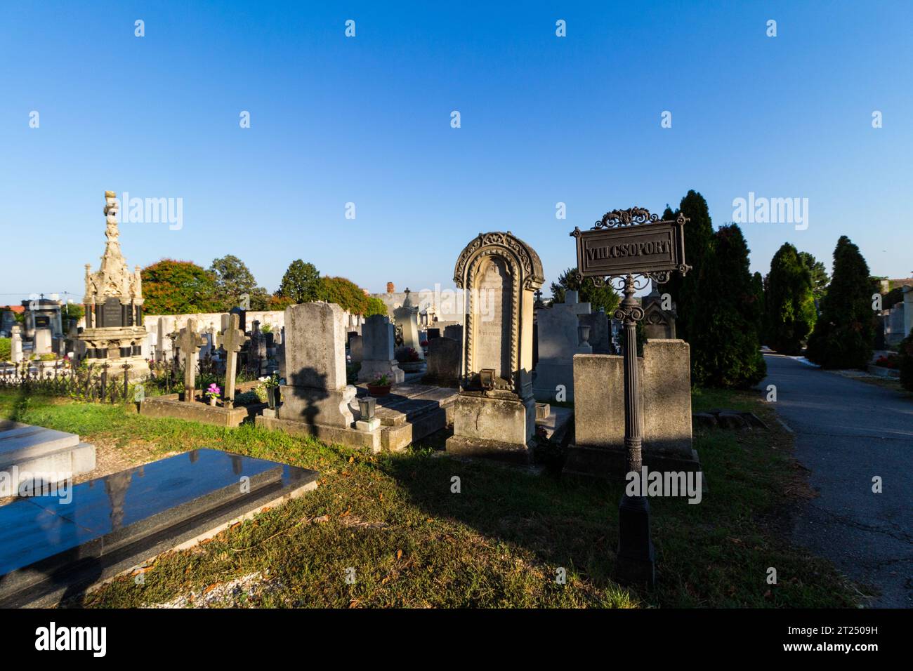 Old St Saint Michael cemetery (Regi Szent Mihaly temeto) with 19th ...