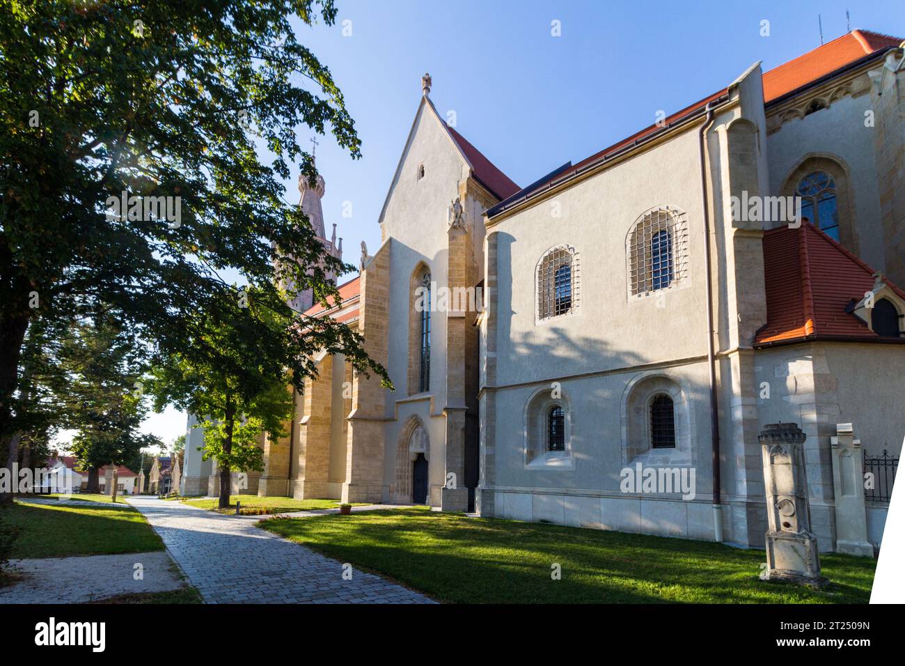 Exterior of Szent Mihaly templom (St Saint Michael Church), originally ...