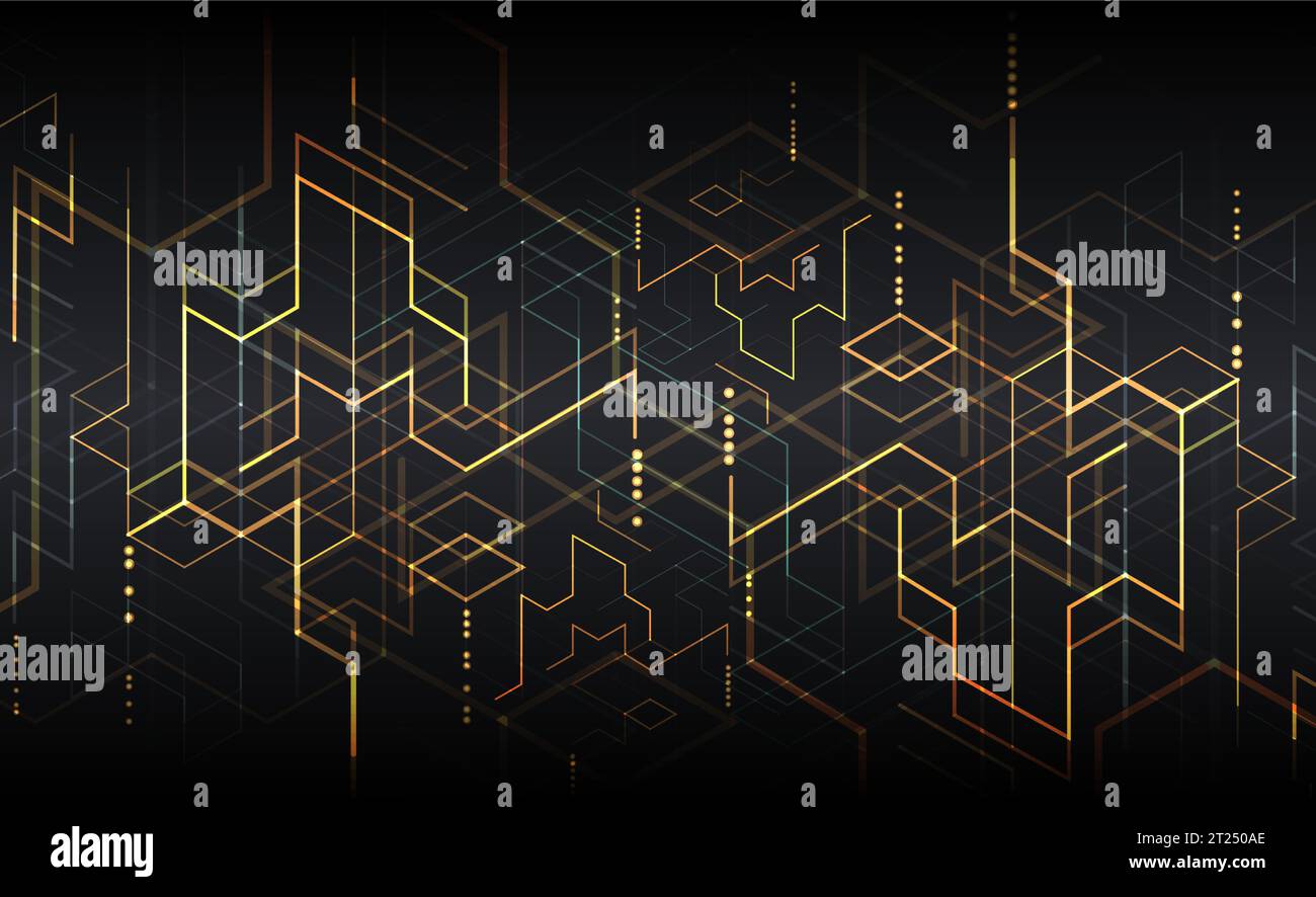 Vector illustration. Digital technology and engineering background ...