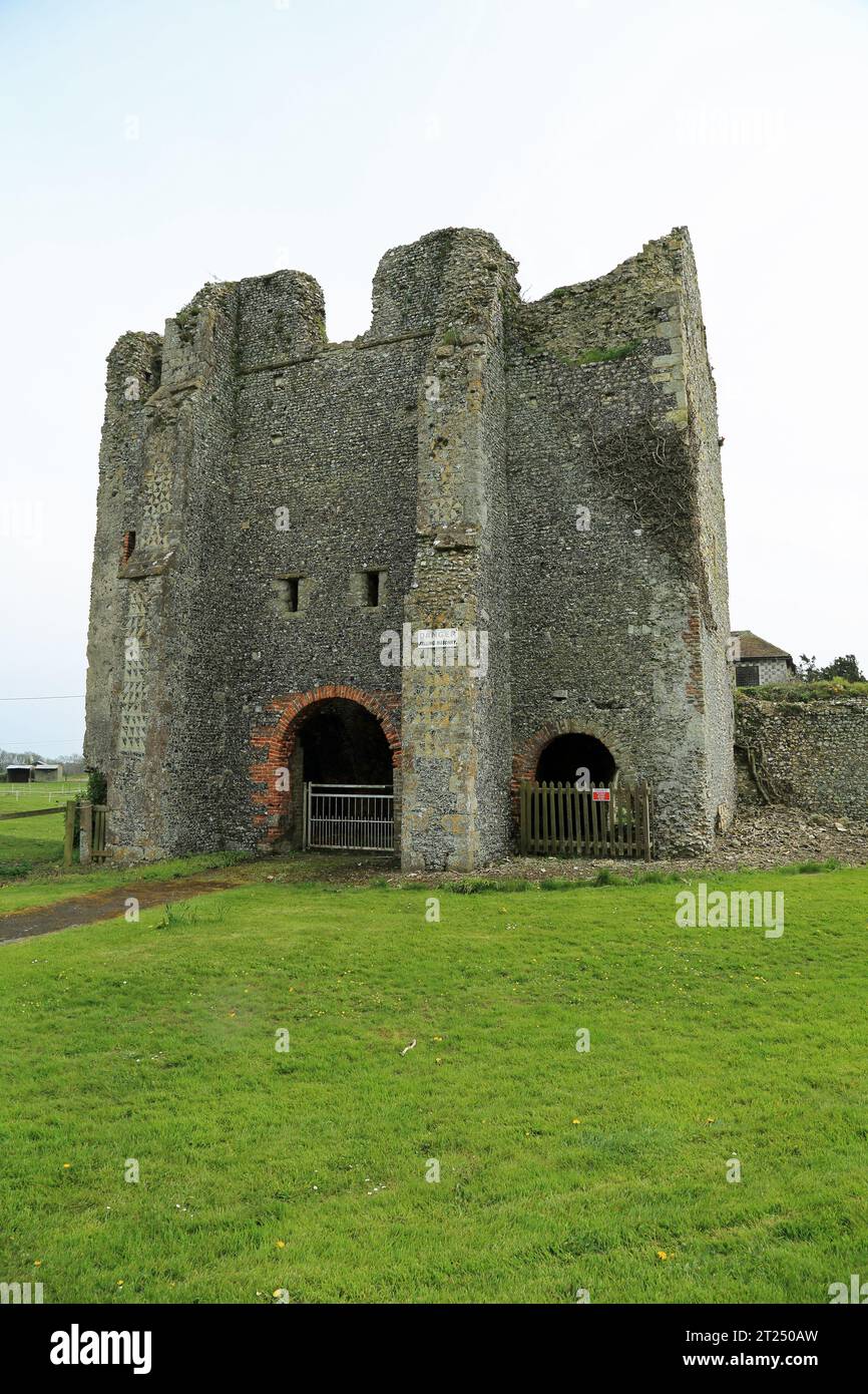 Ruins of Saint Radigund's Abbey on the North Downs above Dover at Abbey ...
