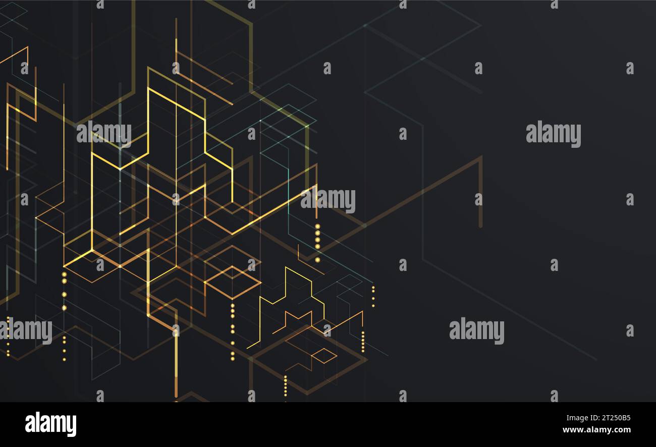 Vector illustration. Digital technology and engineering background ...