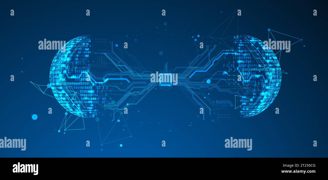 Sphere theme vector illustration. Digital technology background. Vector ...