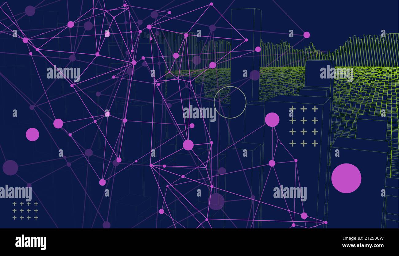 Square pattern. Wireframe background. Futuristic vector illustration ...