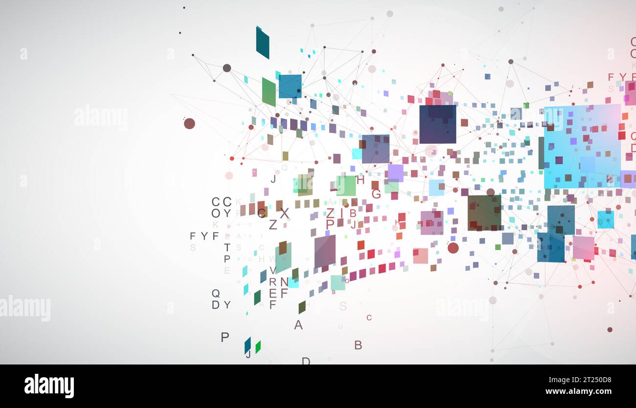 Template for science and technology presentation. Square Plexus style ...