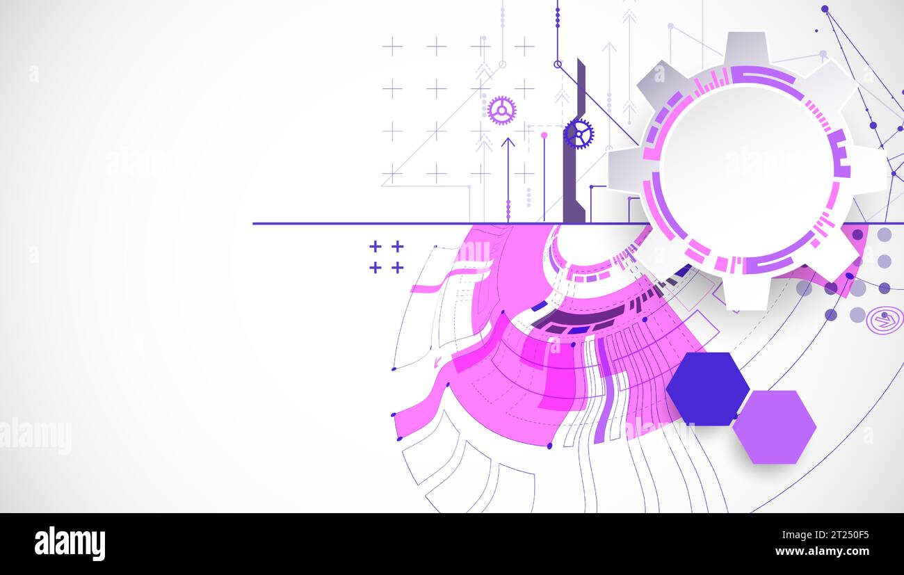 Scientific and technological ART concept. Abstract background with ...