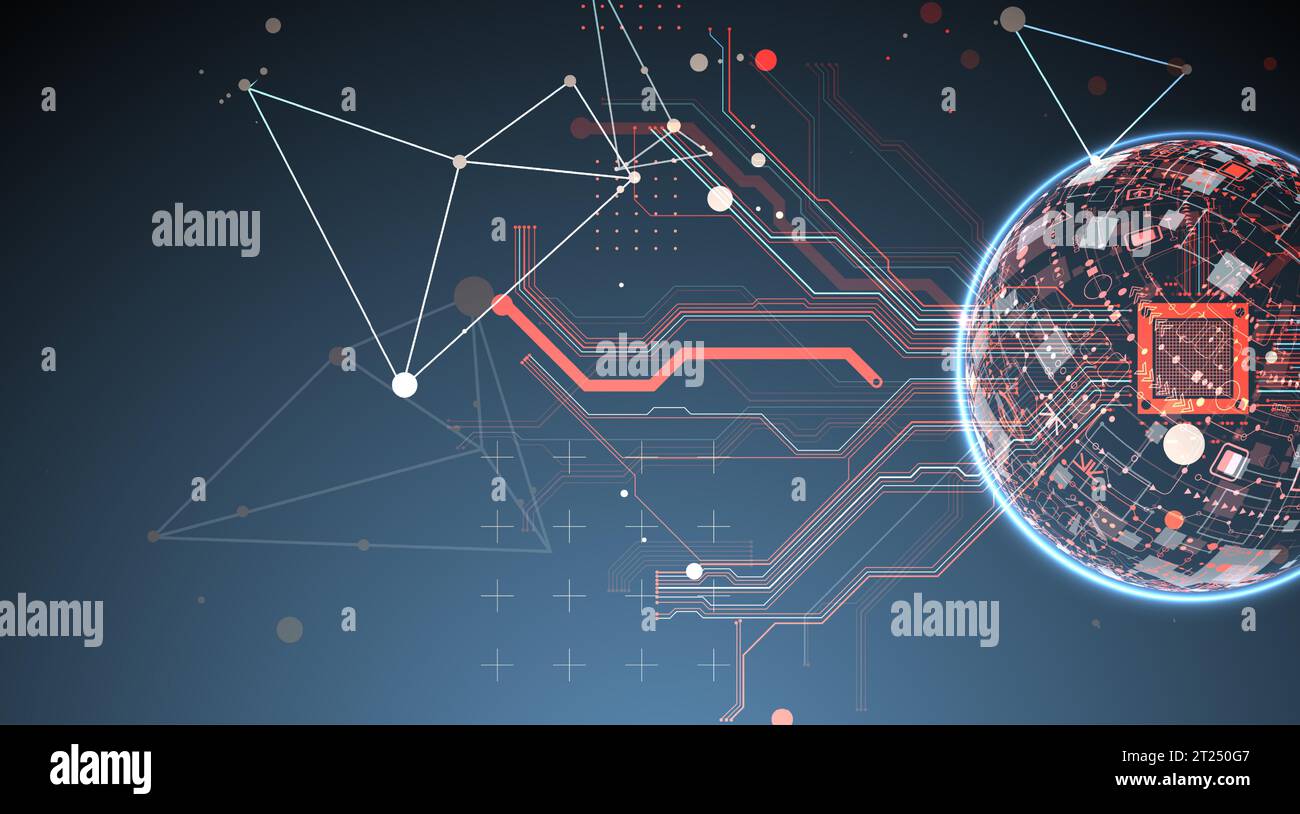 Sphere theme vector illustration. Digital technology background. Vector Stock Vector Image & Art ...