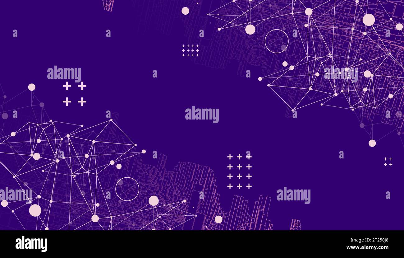 Square pattern. Wireframe background. Futuristic vector illustration ...