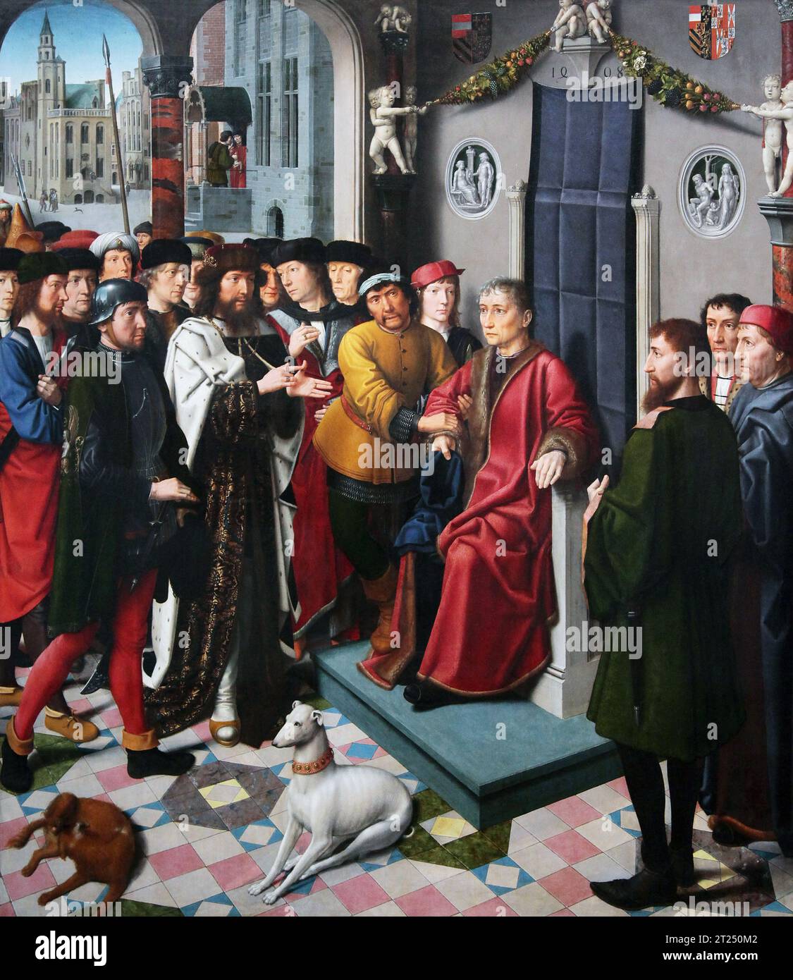 Judgement of Cambyses (1498) by Gerard David (1450-1523 Stock Photo - Alamy